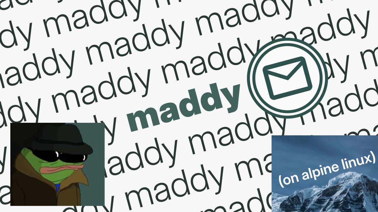 setting up a private mail server is easy with maddy (fully featured, minimal, on alpine linux)