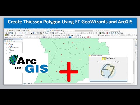Create Thiessen Polygon Using ET GeoWizards and ArcGIS