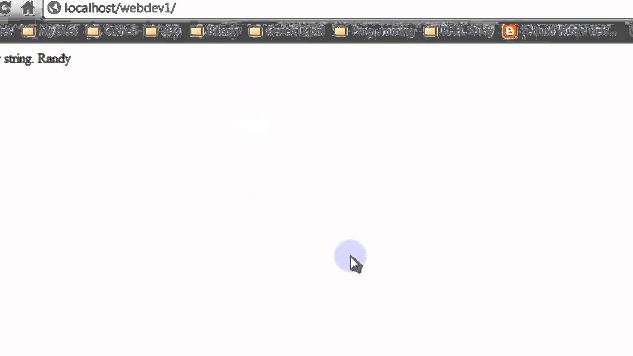 PHP Tutorial Video 4 - Strings