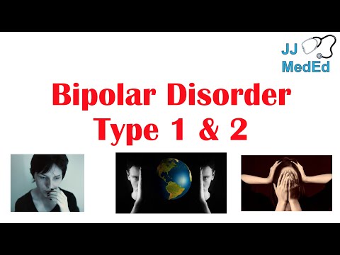 Bipolar Disorder Type 1 vs Type 2 | Risk Factors, Symptoms, Diagnosis, Treatment