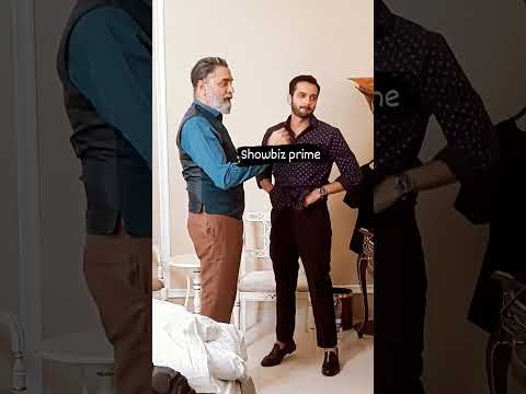 Wahajali and shahzad nawaz on set of mein drama #wahajali #shahzadnawaz #mein
