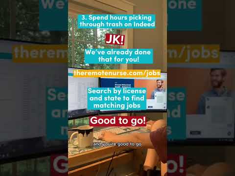 How to find remote nursing jobs online! #remotenurse #remotenursing #hedis