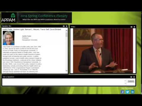 SC2014: Plenary What Else Do MPP and MPA Graduates Need to Learn?