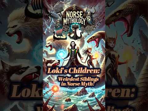 Loki’s Children: The Weirdest Siblings in Norse Myth! 🐍🐺💀 #norse #myths