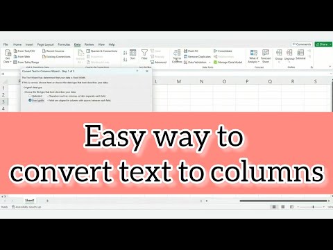 How to convert text to columns in excel | Excel tricks and tips @Computerskillsandgk