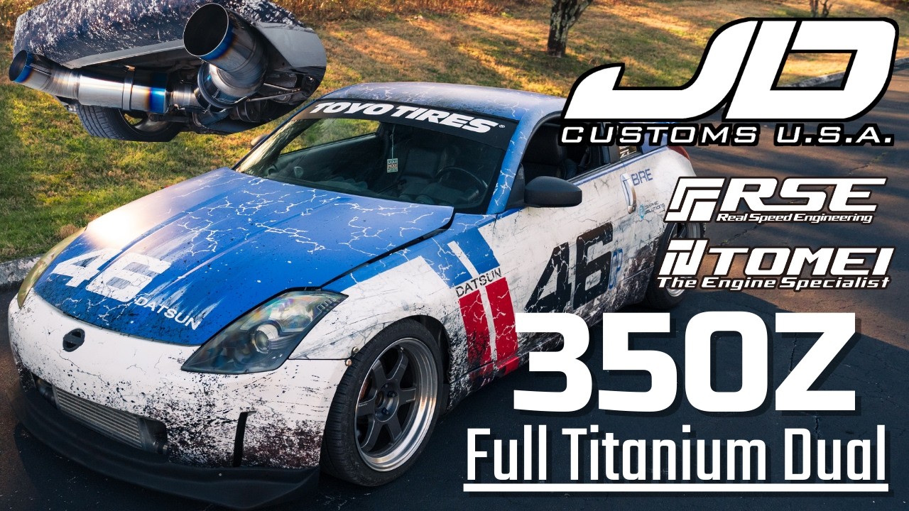 JD Customs U.S.A. Nissan 350Z -TOMEI Expreme Ti Full Titanium Muffler Type-D Dual-