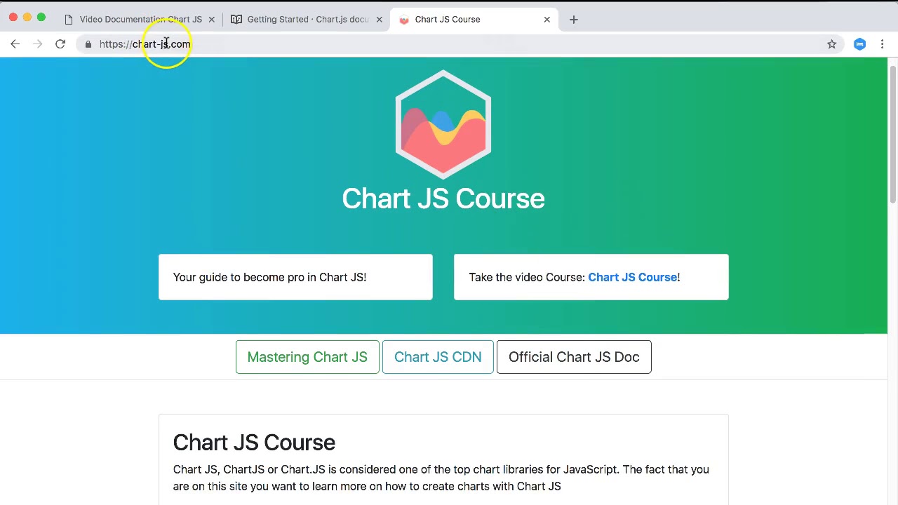 Chart.JS Video Documentation Basic 1