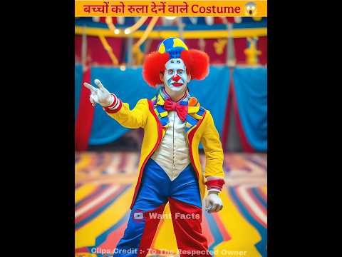 बच्चों को रुला देनें वाले Costume 😱 | Amazing Facts in hindi | #factsinhindi #gyanifacts #shorts