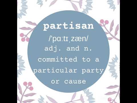 A word a day keeps the dictionary away - partisan