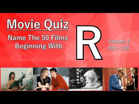 Movie Quiz - Name The 50 Films Beginning With R - Volume 2 - 51 to 100