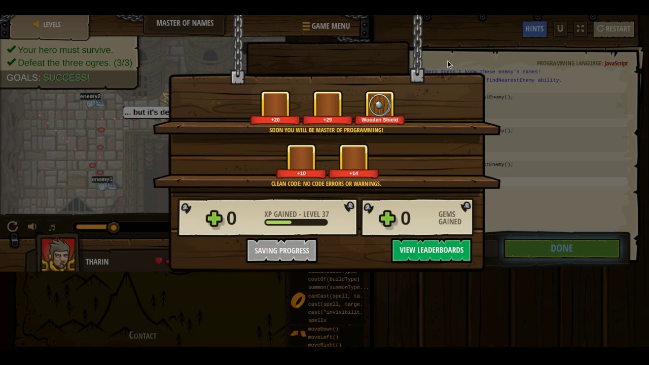 Code Combat - Master of Name - How to Solve!!!