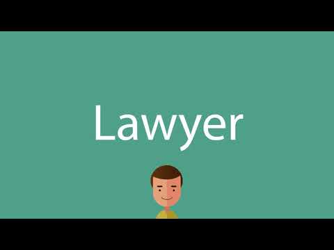 How to pronounce Lawyer