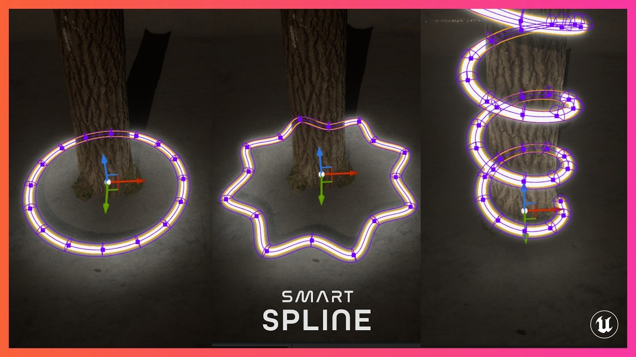 Smart Spline - You can create shapes easily in Unreal Engine!
