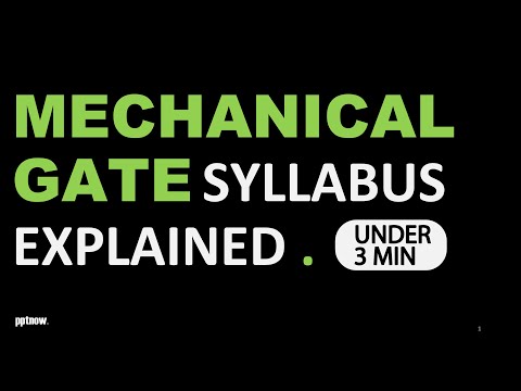 GATE Syllabus & Preparation Guide for MECHANICAL