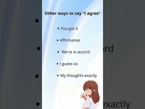Other ways to say "I agree"