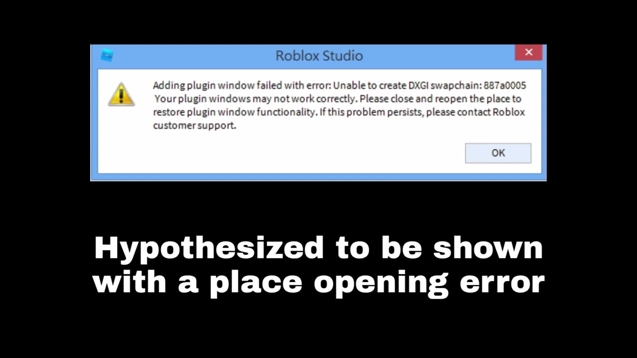 Roblox Errors Explained (Part 3: Studio Errors)