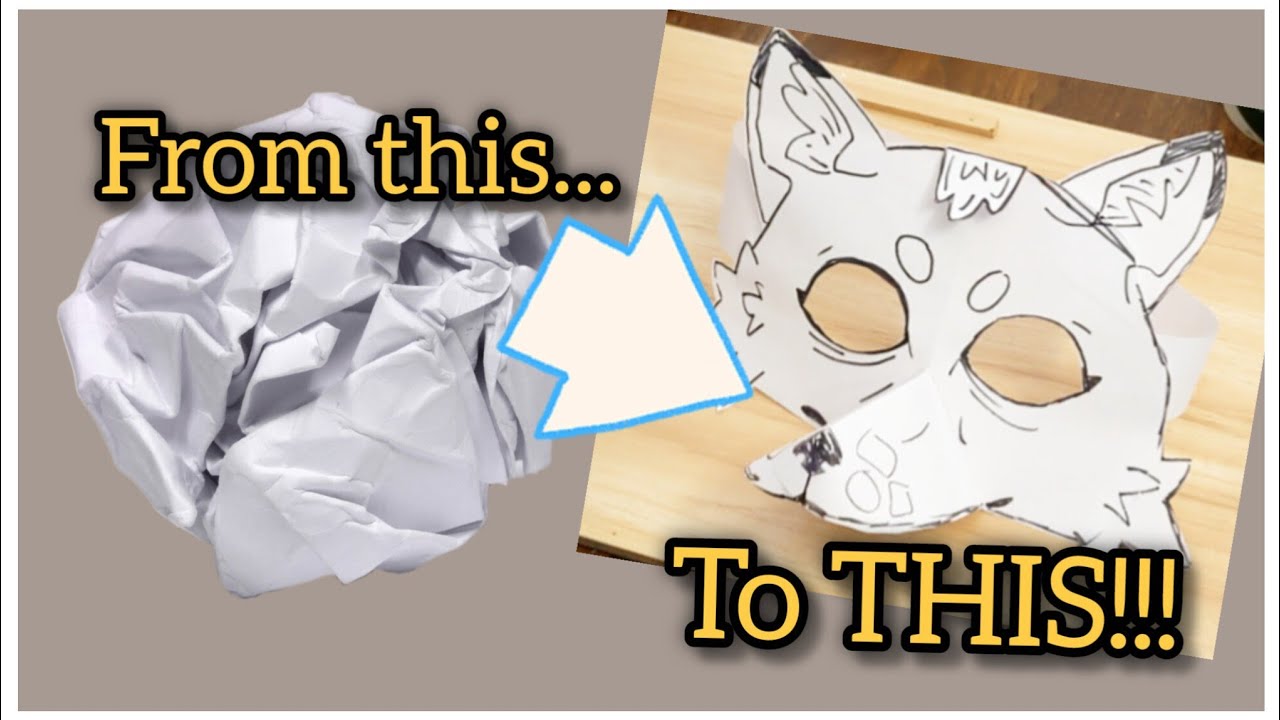 Paper Wolf Mask Tutorial