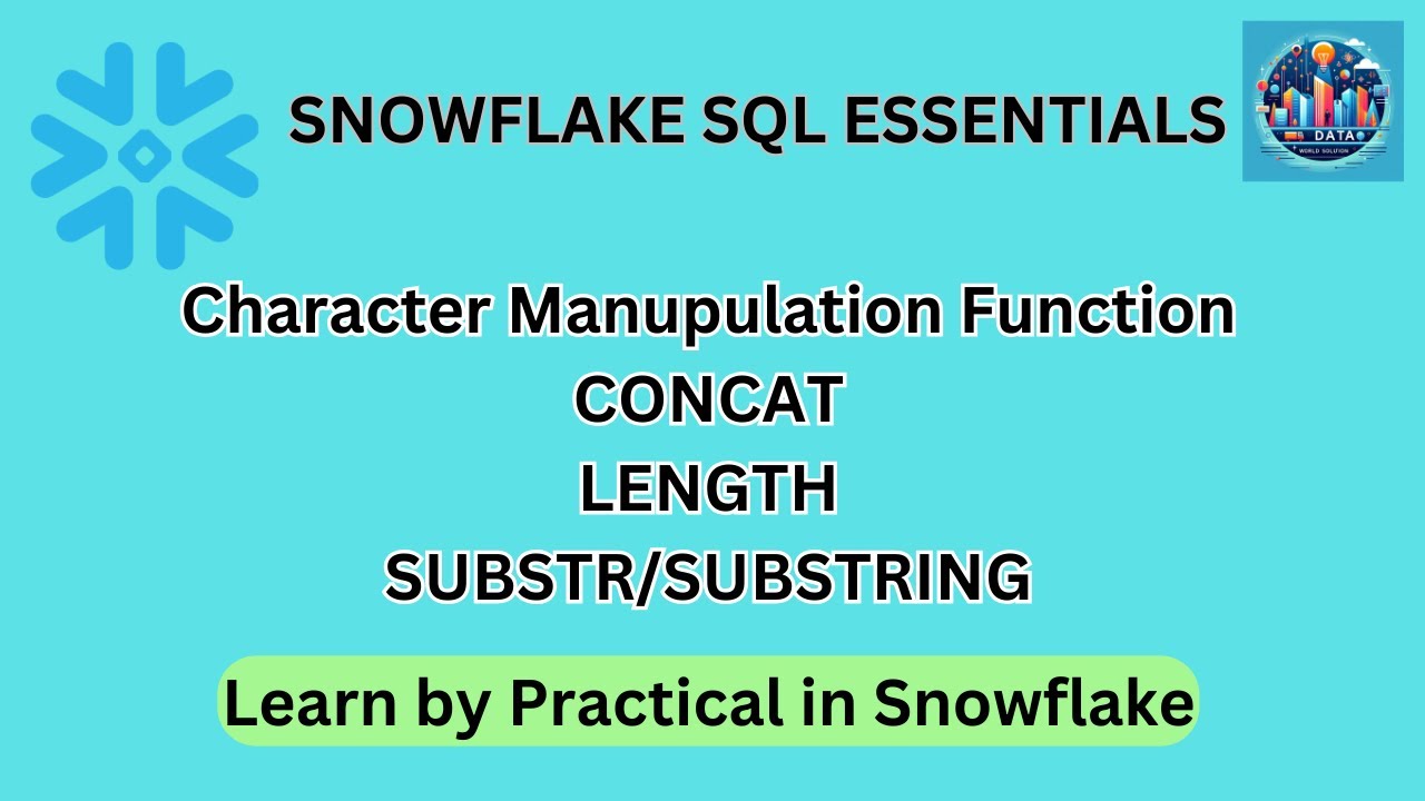 CONCAT, LENGTH, SUBSTRING Functions Explained!