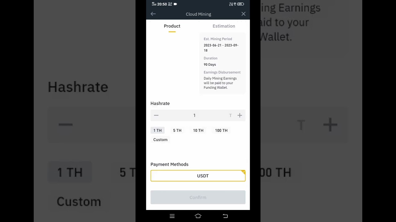 Binance cloud mining full process.   Bitcoin mining #shorts
