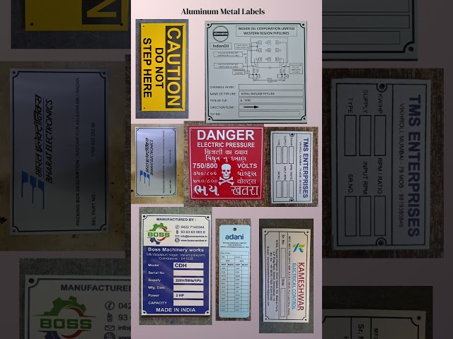 Aluminum Nameplates - Customized Aluminum Labels Manufacturer from ...