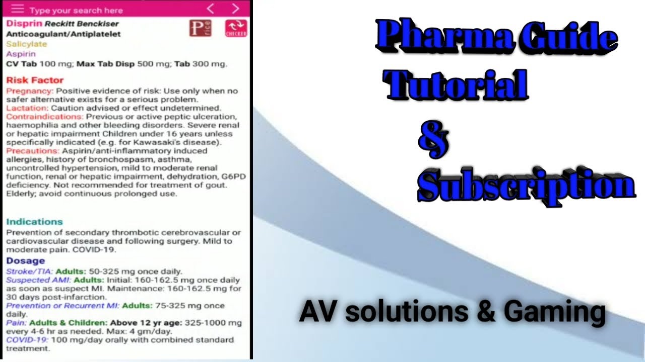 Pharma Guide tutorial and registration, Best Medicine Android Application