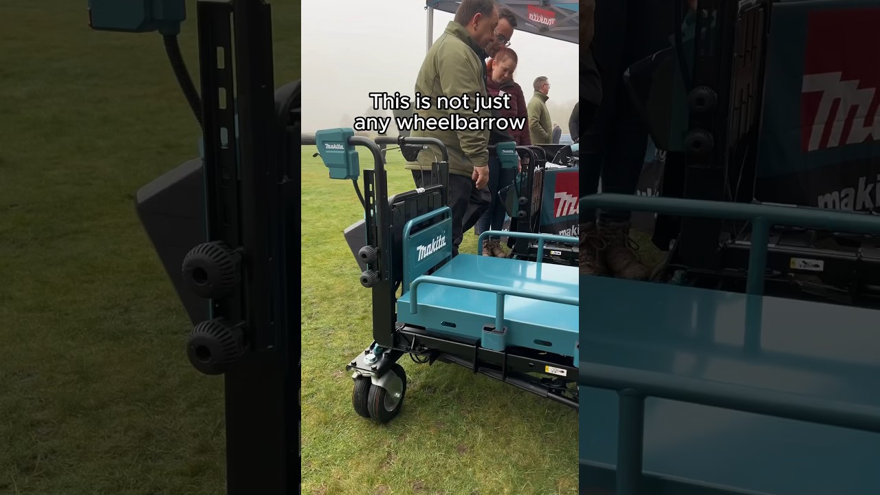 Makita LXT Wheelbarrow with an Electric Lift DCU601 #shorts