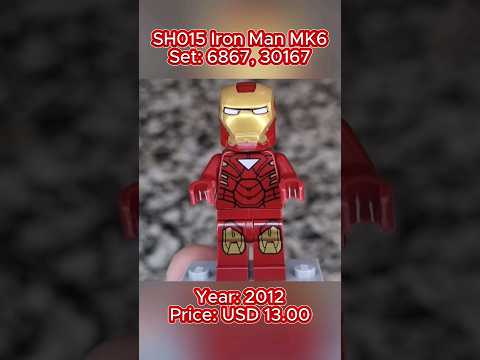 Lego Marvel 2012 Iron Man MK6 (SH015). #lego #marvel