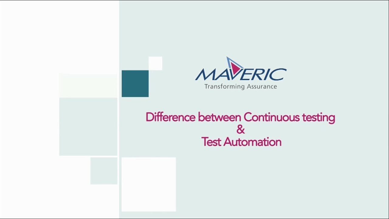 Difference between Continuous Testing & Test Automation