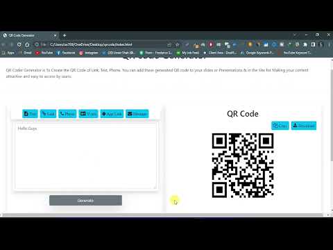 QR Code Generator for Mobile and Web
