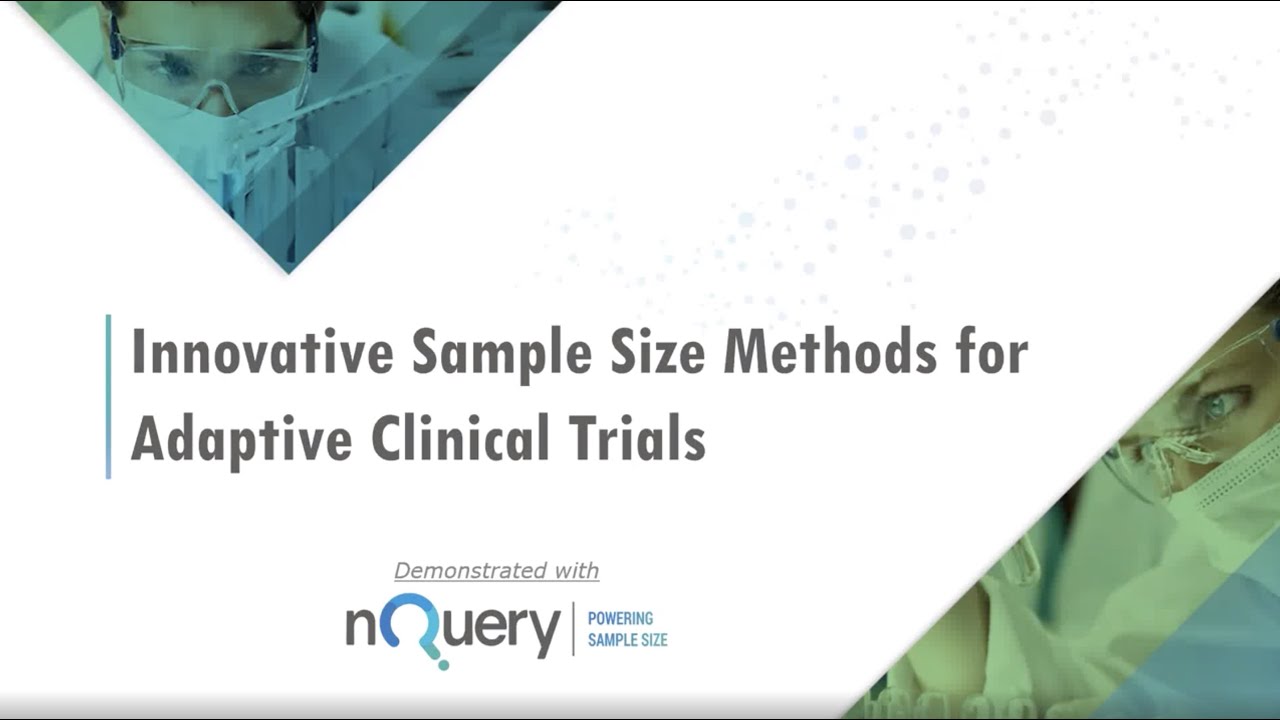 HRB-TMRN Webinar Series - Innovative Sample Size Methods for Adaptive Clinical Trials