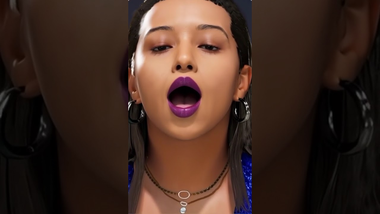 A.I woman open mouth