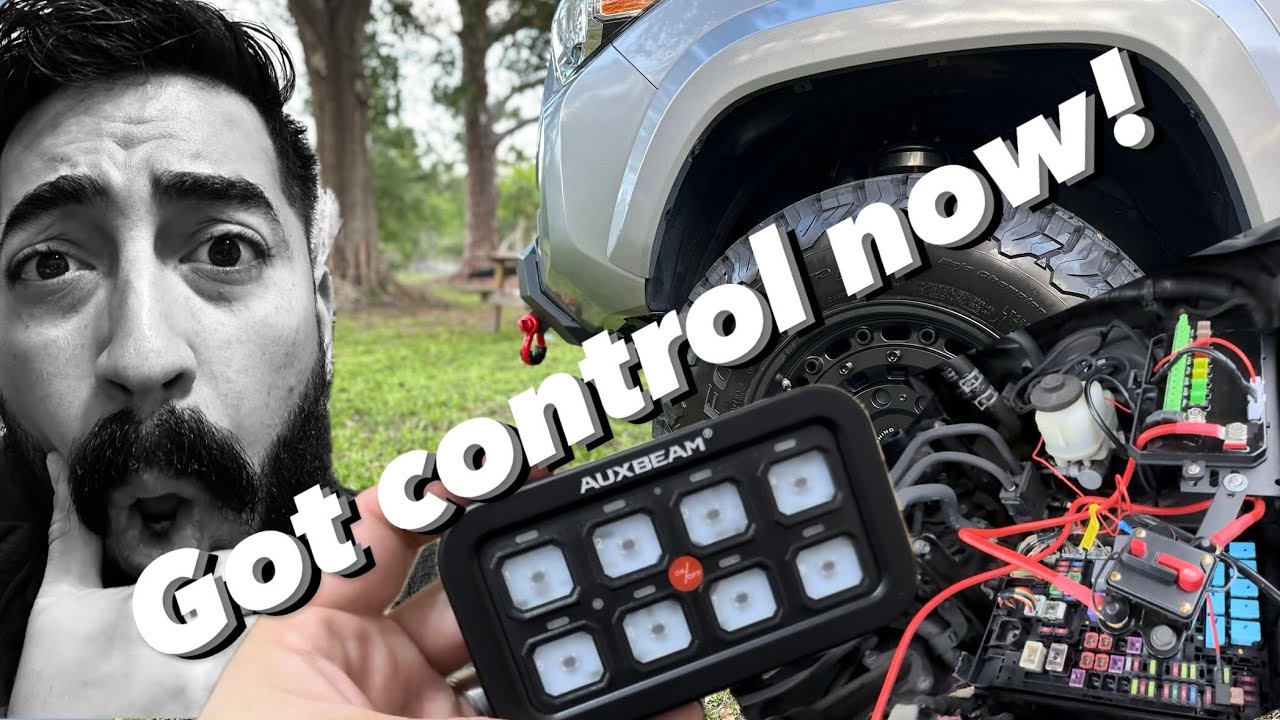 Auxbeam 8 Gang switch panel for Tacoma install