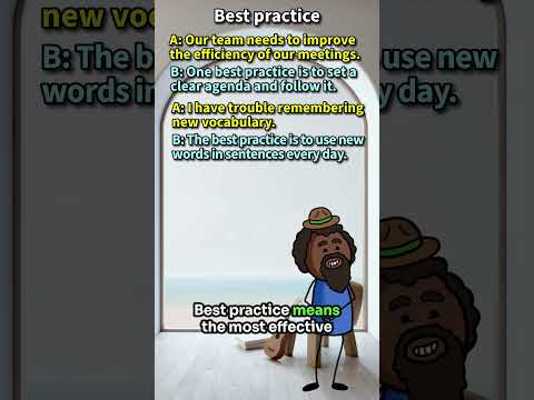 "Best practice": What does it mean in English? [ ForB English Lesson ] #shorts