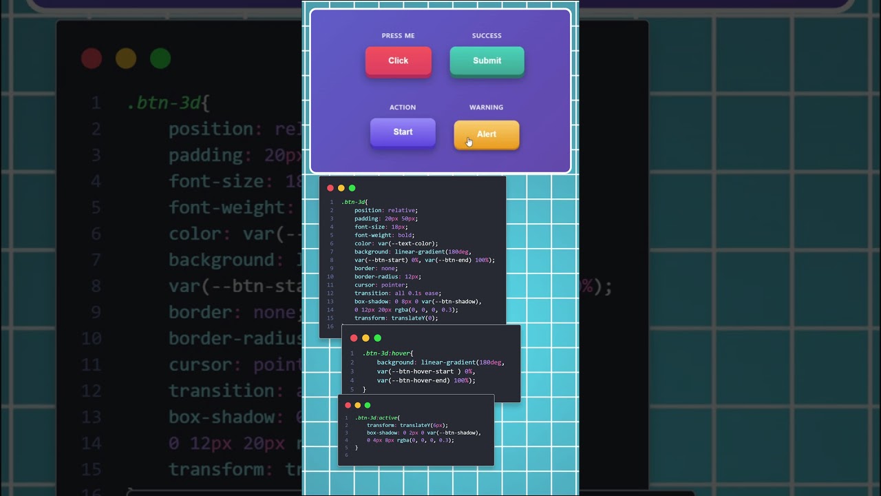 Build a 3D Button Press Effect