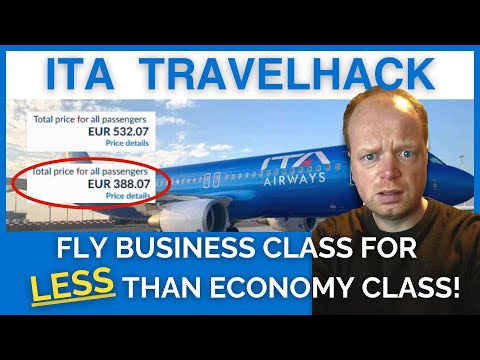 Fly ITA Airways Business Class in 2025 for 25% LESS Than Economy! #traveltips #travelhacks