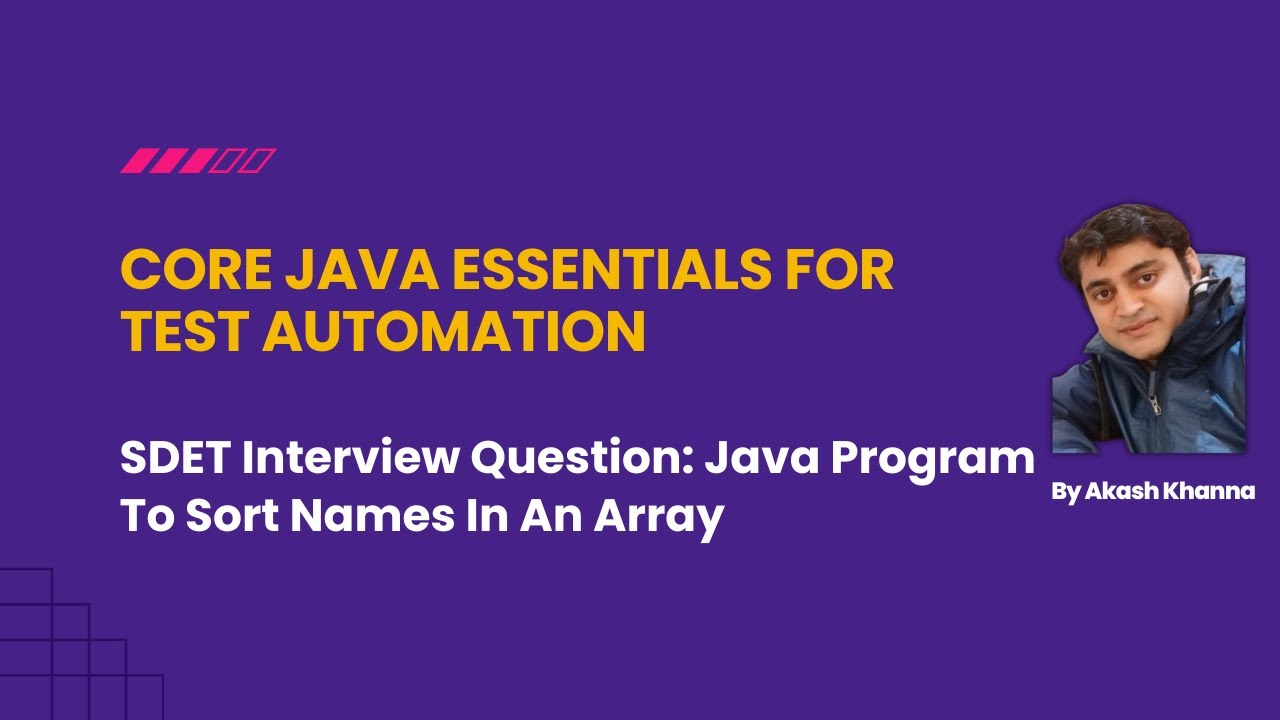 Java Program To Sort Names In An Array