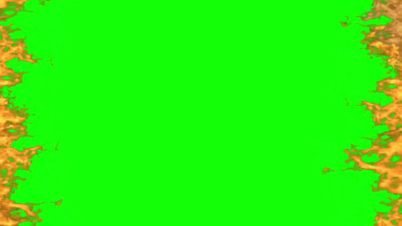 Fire burning border frame Green screen effects HD. |fire animation on green screen.|Fire animations