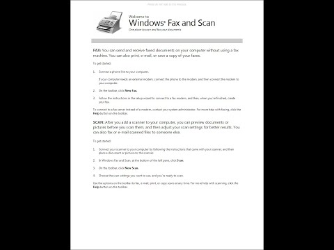 windows fax and scan