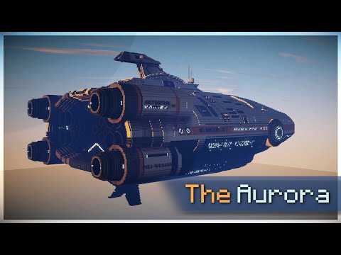 The Aurora Vessel from SUBNAUTICA Minecraft Map