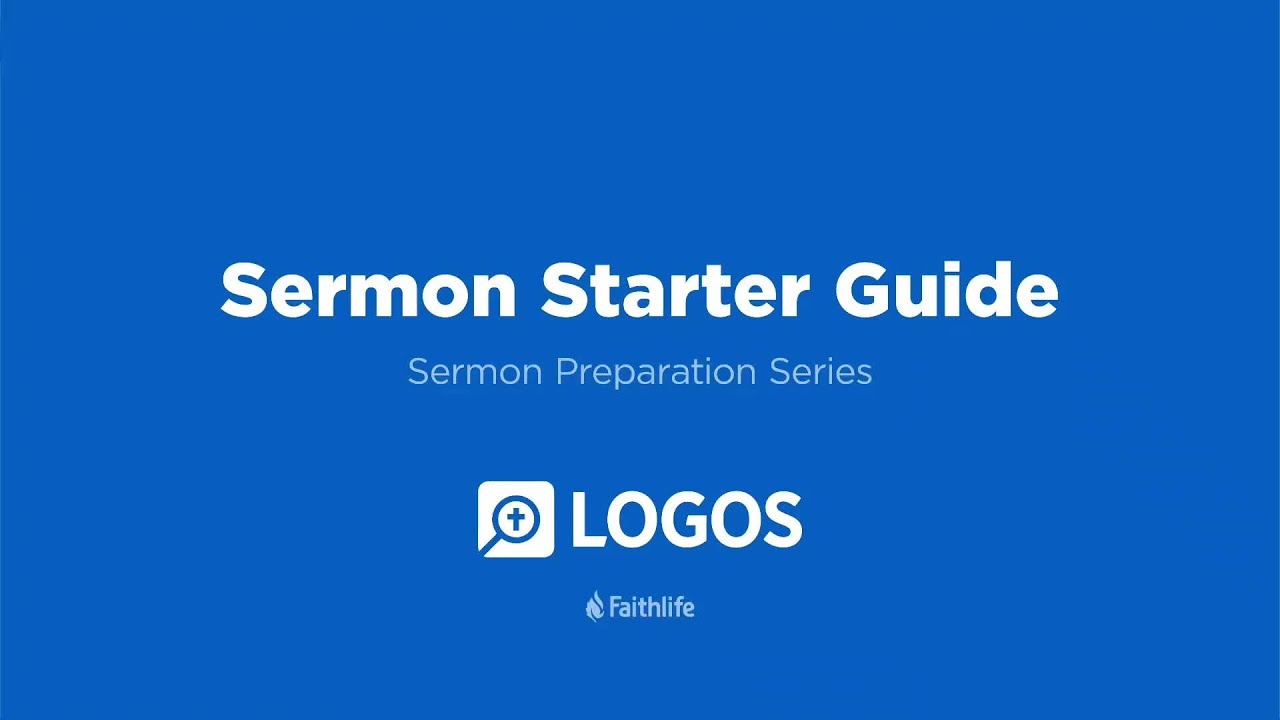 Sermon and Bible Study Prep Series | Sermon Starter Guide