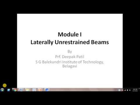 Lateral Torsional Buckling-Introduction-Part 1/2