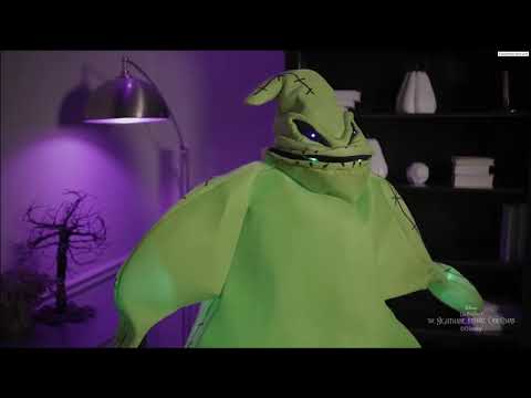 SS551442G - Gemmy - 6 Ft  Nightmare Before Christmas Green Oogie Boogie Animated Halloween Prop