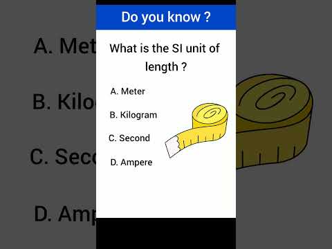 what is the SI unit of length #gk #quiz #shorts