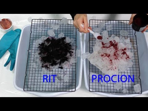 Rit vs Procion - Ice Dyeing