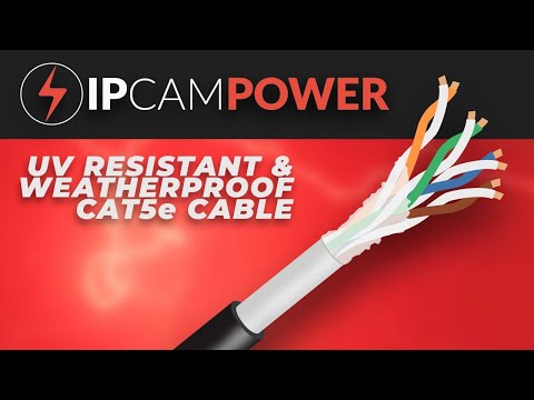 Extremely Rugged, UV-Resistant, and Weatherproof Cat5e Jelly Cable from IPCamPower