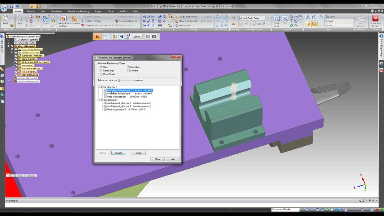 Solid Edge Synchronous Assemblies