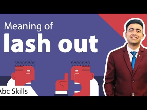 Meaning of lash out in hindi