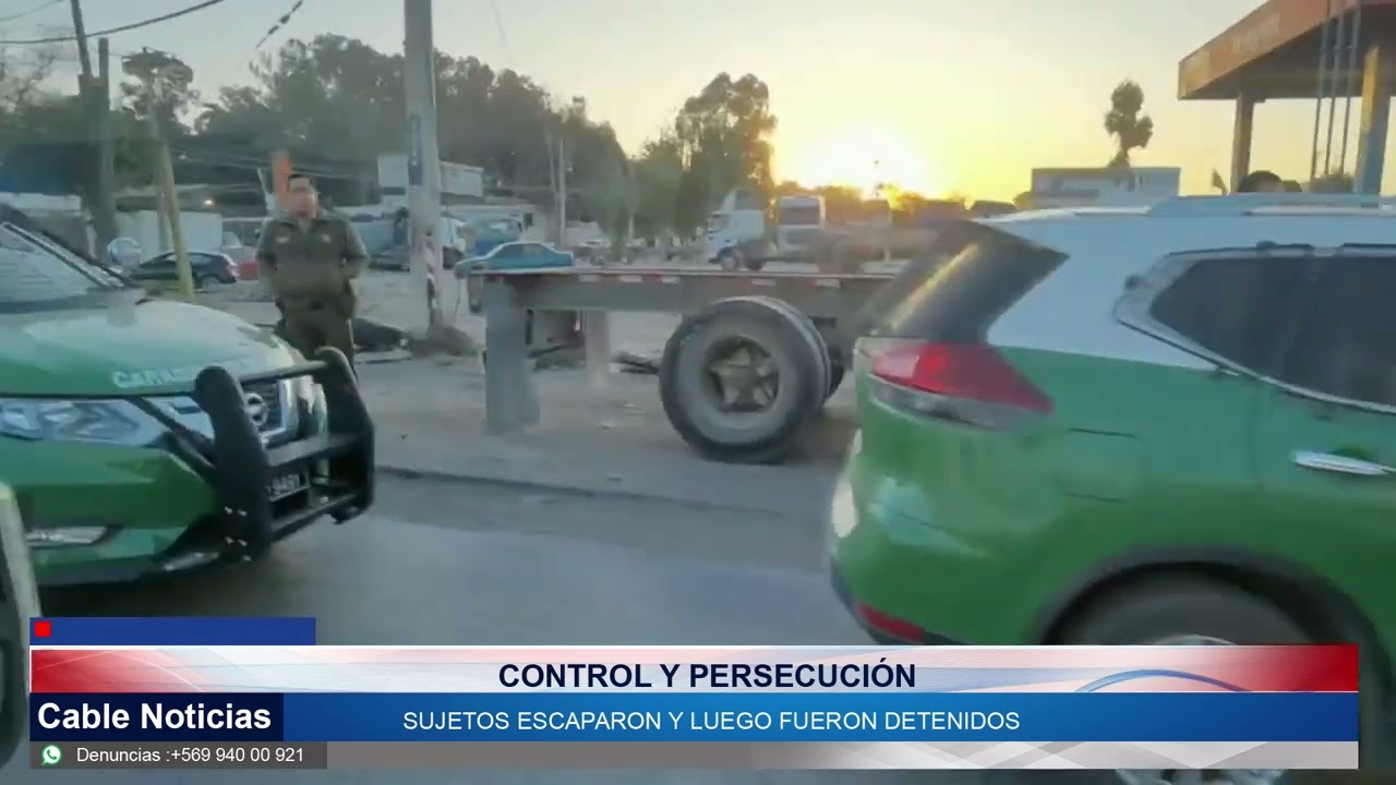 18 ABR 2023 Control y persecución policial terminó con dos detenidos y droga fuera de circulación