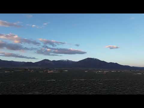 More of lovely Taos with setting sun and rising moon