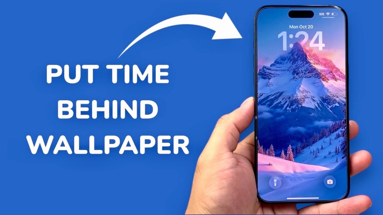 iOS 26: How To Put Time Behind Wallpaper On Lock Screen